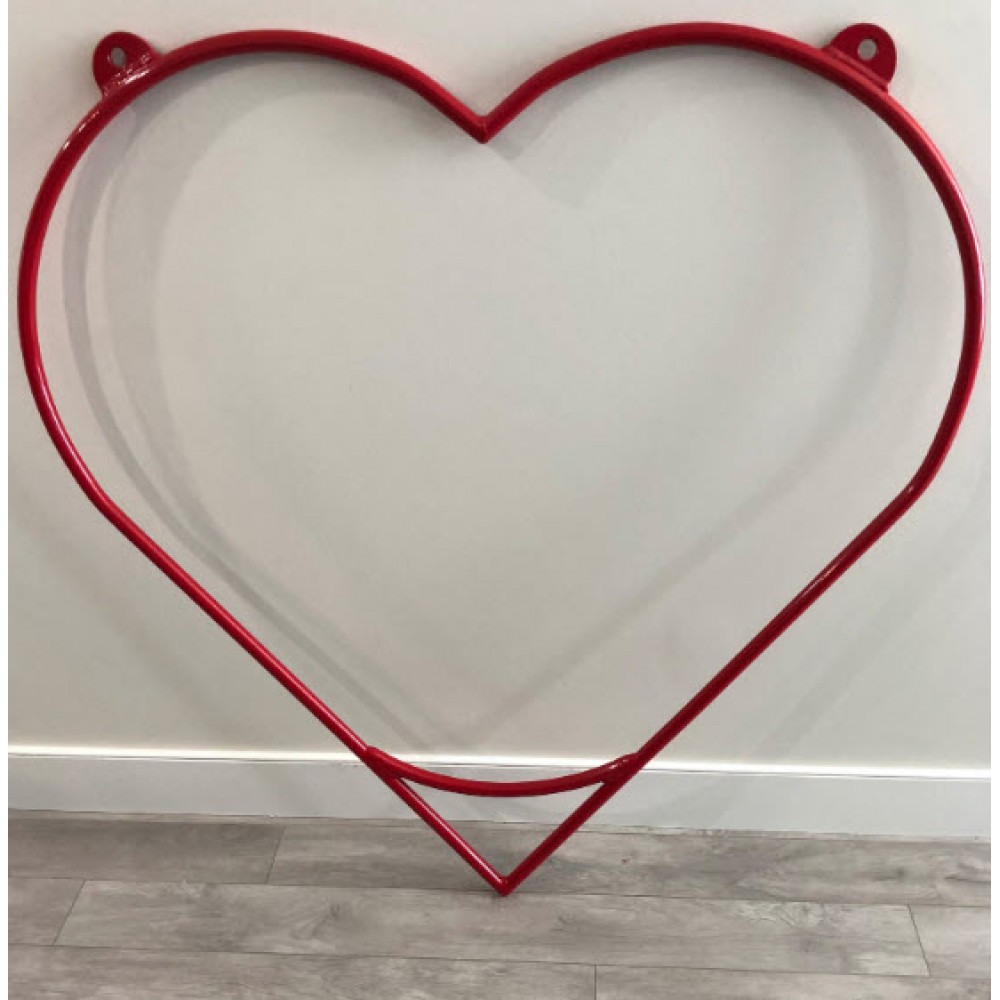 Aerial Ring | Aerial Heart Hoop | RED | Solid